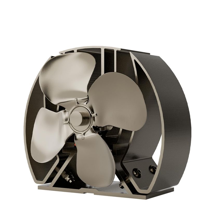 Forest Master | Brushed Bronze Mini Viking Air Stove Fan – Advanced 4 ...
