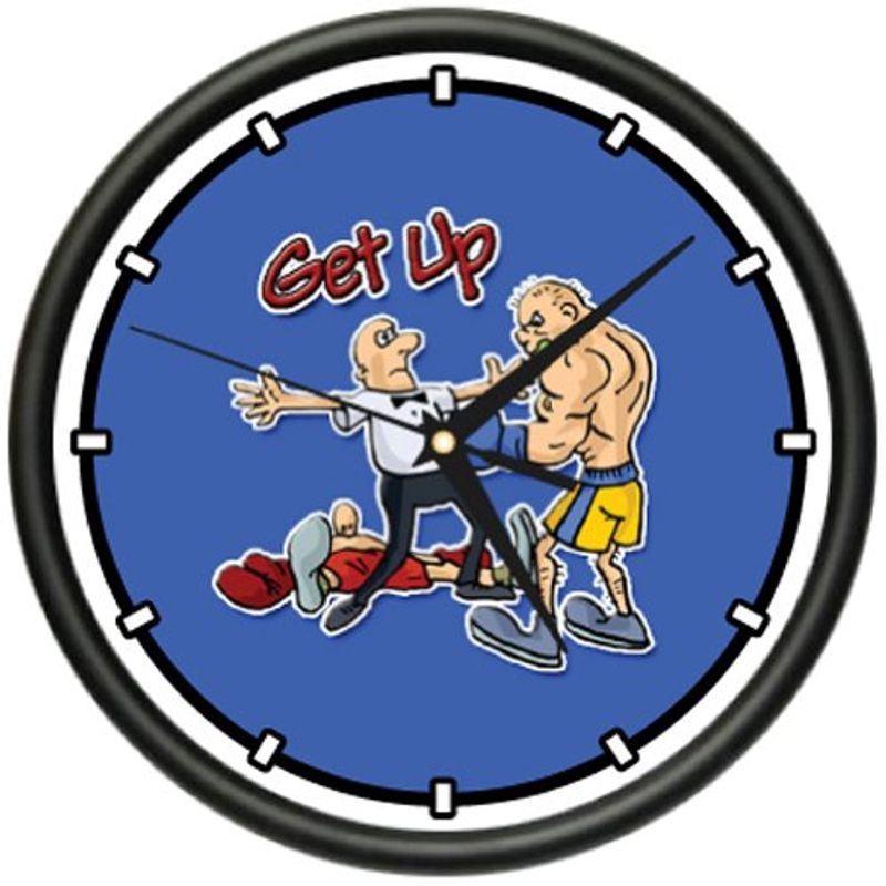Boxing Wall Clock Boxer Fighter Ring Gym Speed Bag - Online Marketplace ...