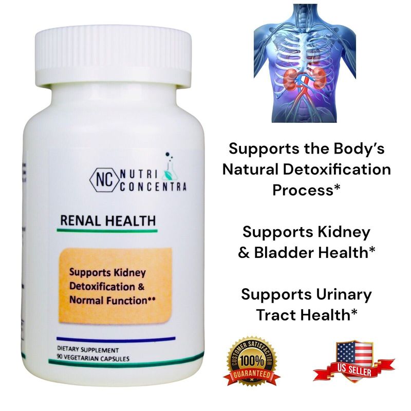 Kidney Supplement, Improve Renal Health, 750 mg, 90 Capsules ...