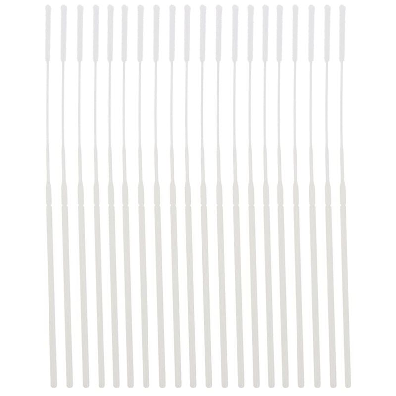 25pcs Specimen Flocked Swab Flocked Nasal Swab Sterile Nasopharyngeal ...