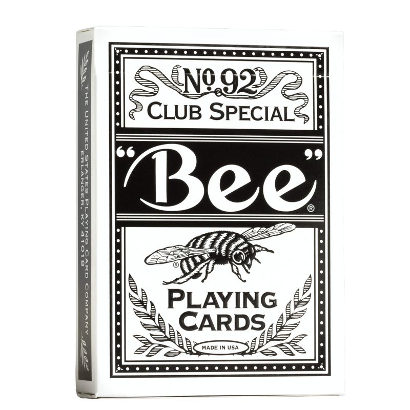 Bee Signature Series Playing Cards Deck, 1 Deck of Black Playing Cards ...