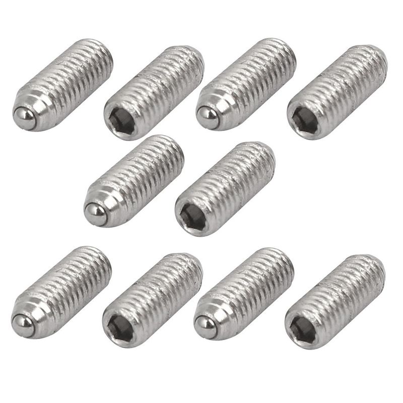 uxcell Ball Point Set Screw with Hex Hole, M3x8mm, 304 Stainless Steel ...