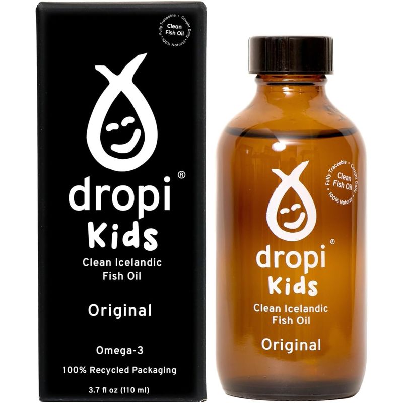 Dropi Kids Omega 3 Fish Oil Liquid - Maximum Strength Omega-3s EPA, DHA ...
