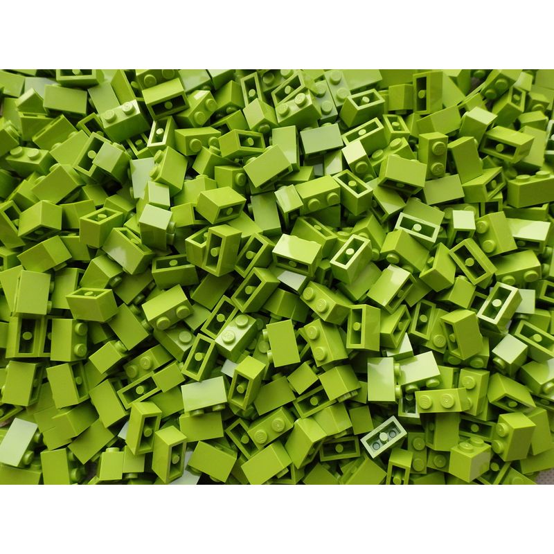 LEGO Bricks: Lime Green 1x2. Part 3004 (X 100) - Online Marketplace ...