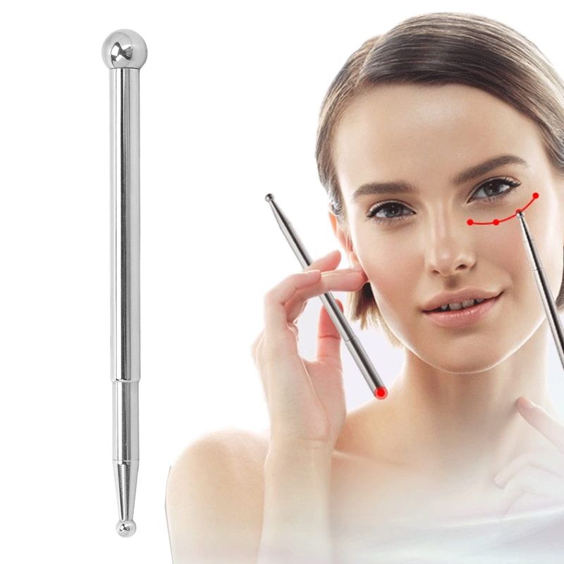 Stainless Steel Manual Acupuncture Pen, Facial Reflexology Massage Tool ...