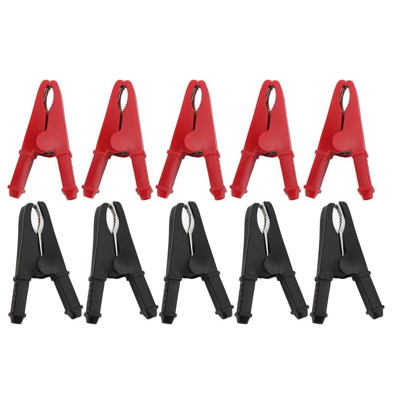 Yosoo Electrical Crocodile Clips, 10pcs Insulated Alligator Clips, 30A ...