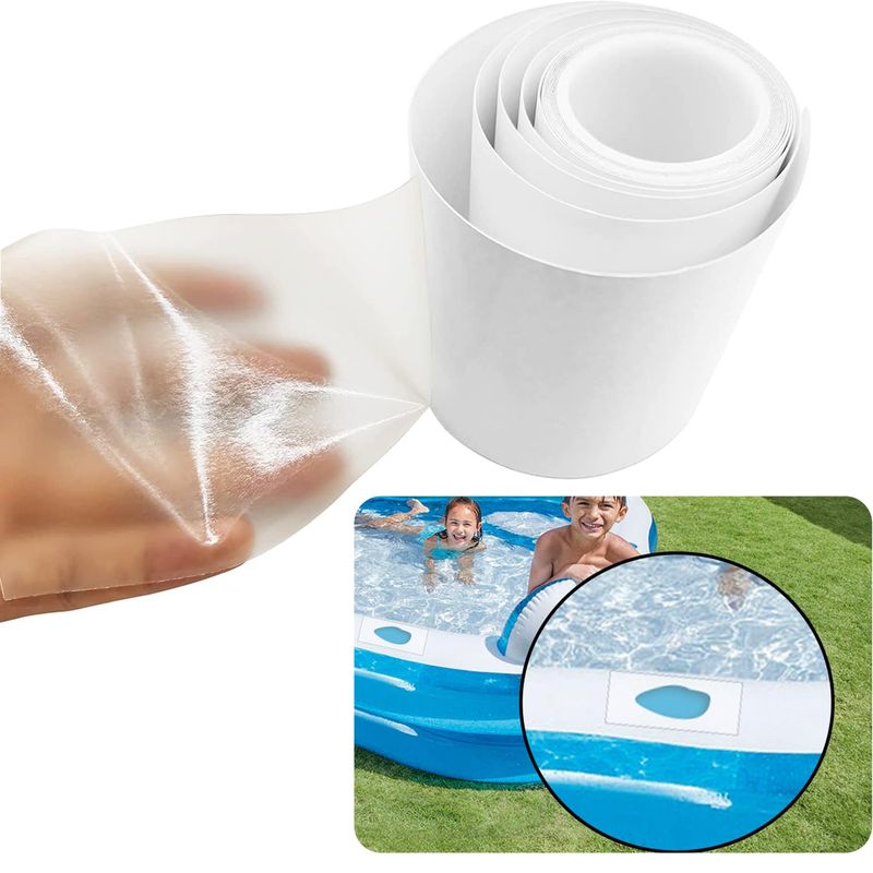 Kaiheng Pool Patch Repair Kit, 7 Feet TPU Transparent Self-Adhesive ...