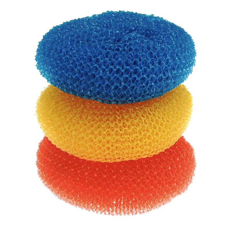 Lola Products Heavy Duty Plastic Mesh Scourers | 3.75" x 1.25" - 25% ...