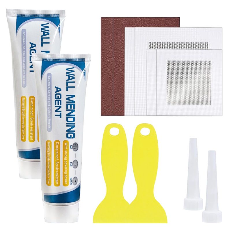 Wall Filler Repair Kit, Wall Repair Kit, Wall Repair Cream with Drywall ...