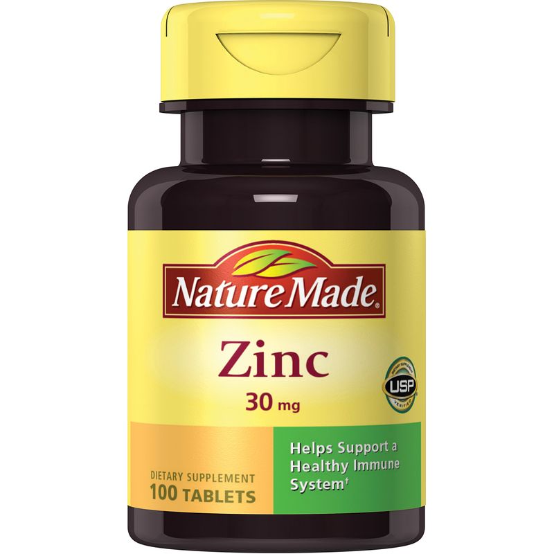 Nature Made Zinc 30mg, 100 Tablets (Pack of 6) - Online Marketplace ...