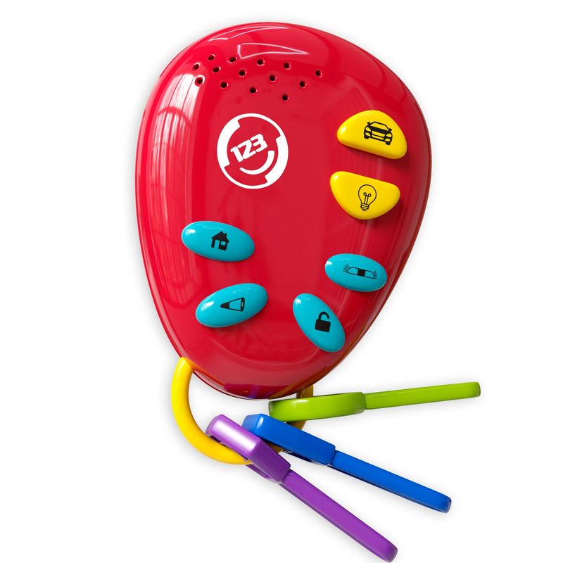 Lollipop Kids Car Keys Sensory BabyToy: Teething Keys, Baby Rattle, All ...