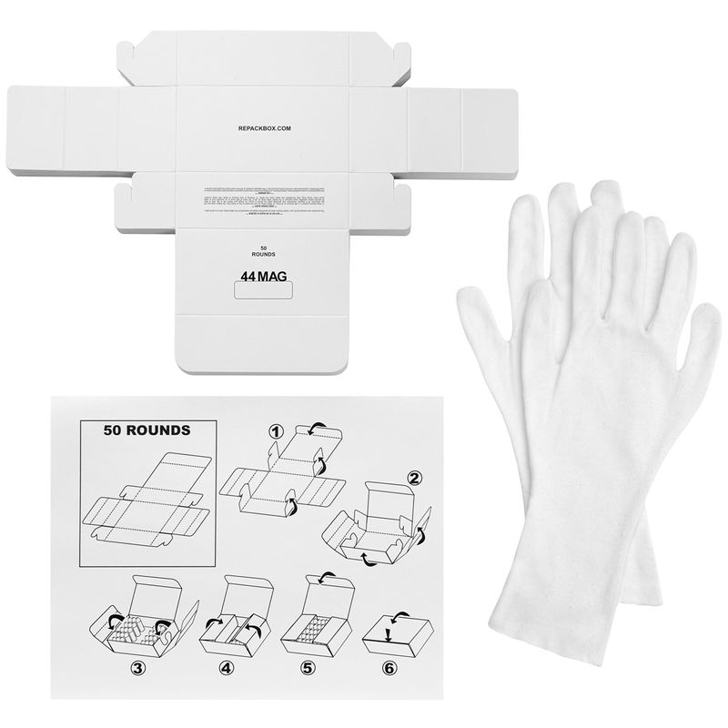 REPACKBOX 44 Magnum 30 Box Kit - Military Cardboard Ammo Box Holds 50 ...