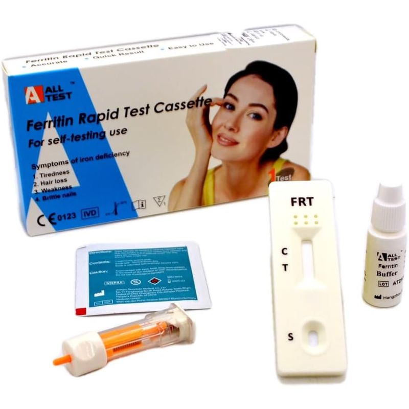 Iron Deficiency Anemia Self Test Kit by ALLTEST - Accurate Fast & Easy ...
