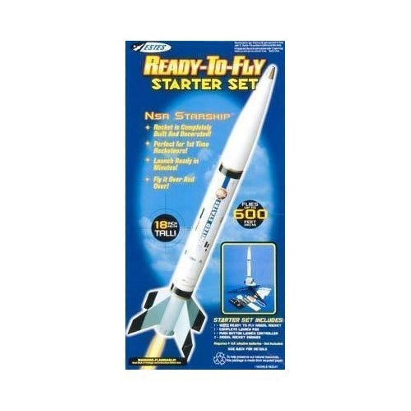 Estes 1852 NSA Starship Flying Model Rocket Starter Set Without Engines ...