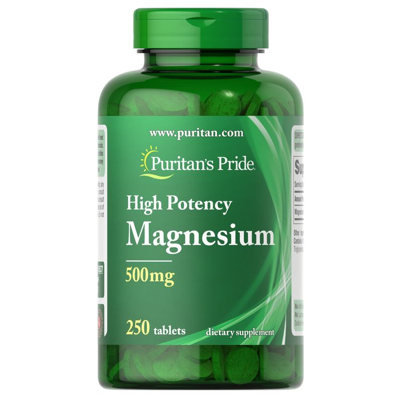 Puritan's Pride Magnesium 500 mg - 250 Tablets - Online Marketplace ...