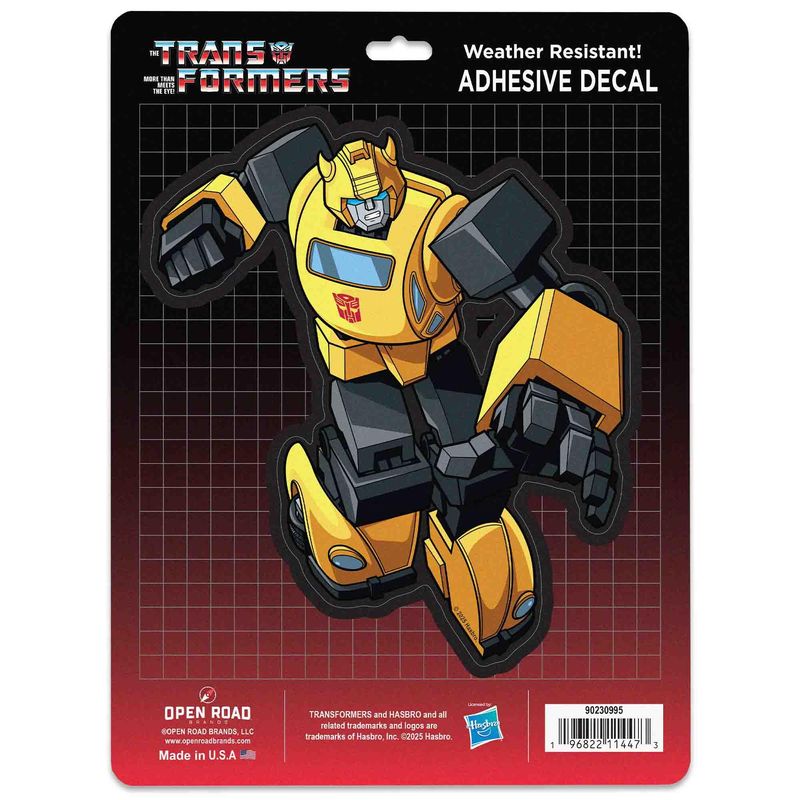Hasbro Transformers Bumblebee Adhesive Vinyl Decal - Fun Transformers ...