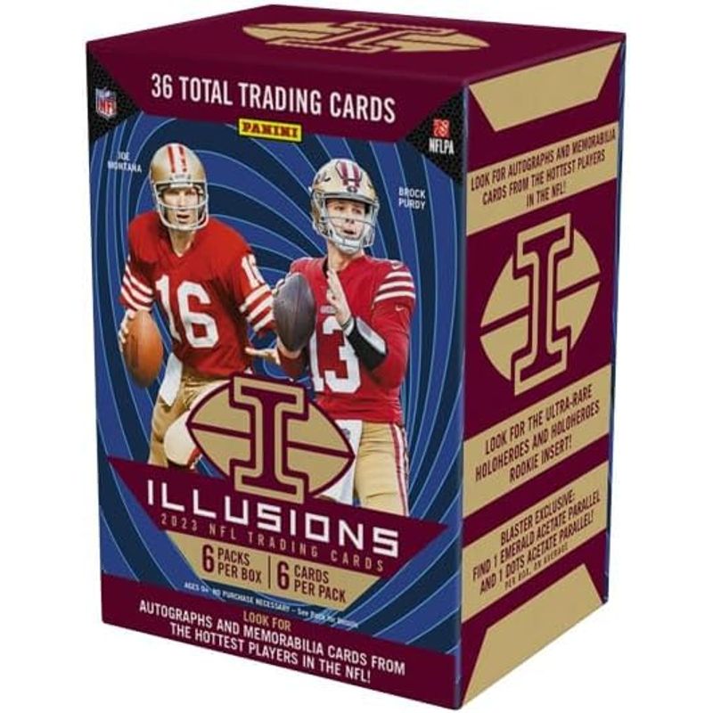 2023 Panini Illusions NFL Football Exclusive Trading Card BLASTER Box ...