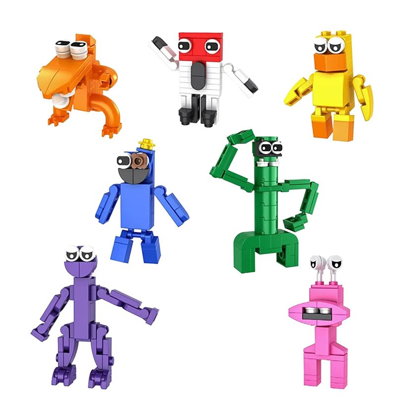 Rainbow Friends Mini Figure Set，7PCS Rainbow Friends Figure Modell ...