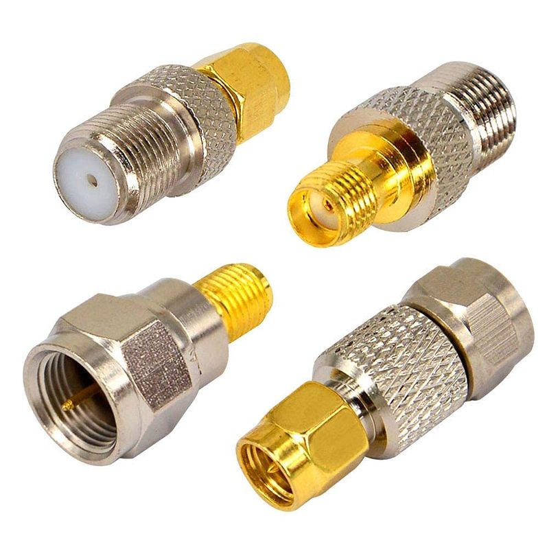 Leeyovk SMA F Conversion Kit 4 Types SMA to F Antenna Connector TV ...