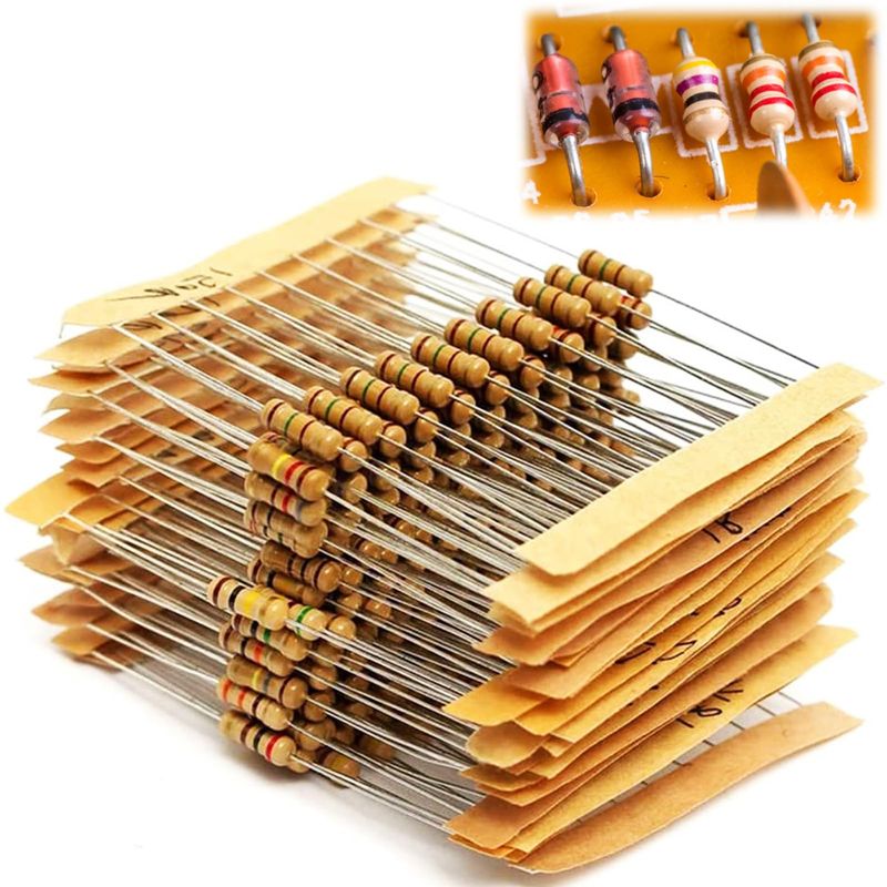 Benkyue Carbon Film Resistors, 300 Pieces, 0.1Ω to 750Ω, 30 Types ...