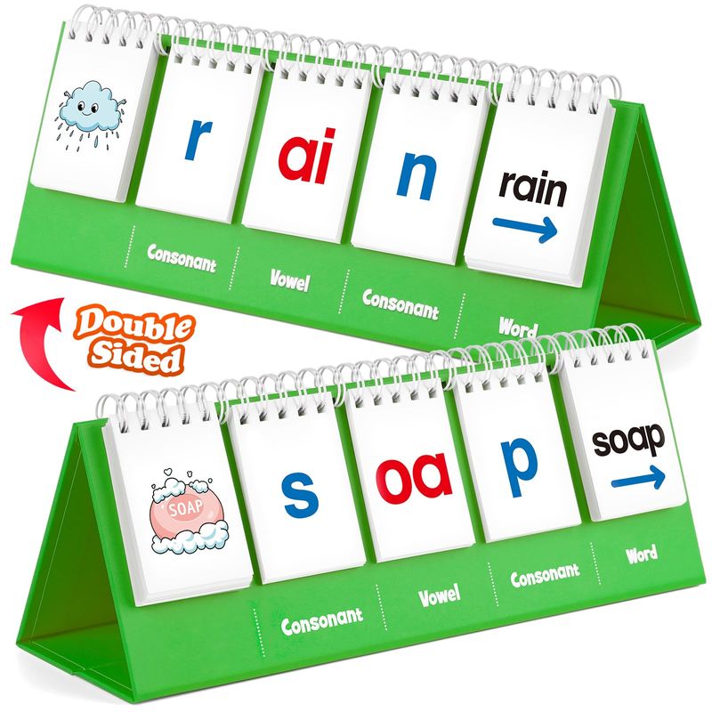 Aizweb CVVC Word Games,Phonics Games Flash Card for Preschool ...