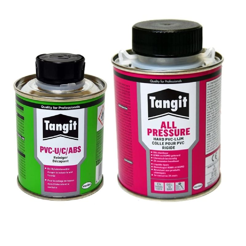 Tangit PVC Set All Pressure Glue 250 ml & Cleaner 125 ml Brush Special ...