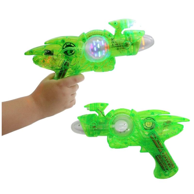 - 2 Pack - NEON Green Light-up Galaxy Space UV Glow Super Space Blaster ...