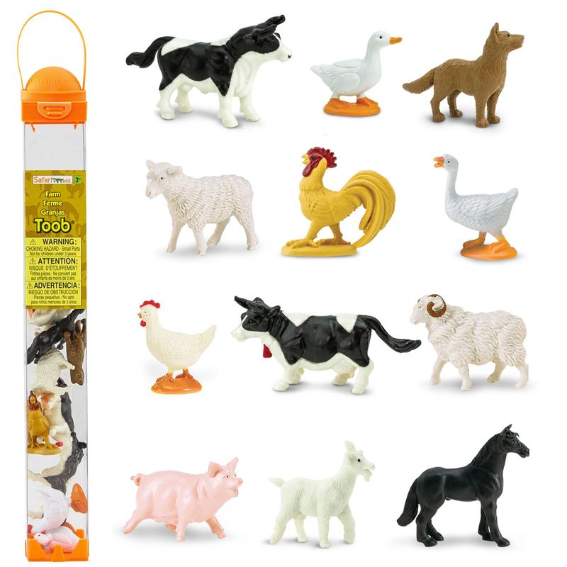 Safari Ltd. Farm TOOB - 12 Figurines Including Cow, Pig, Goat, Horse ...