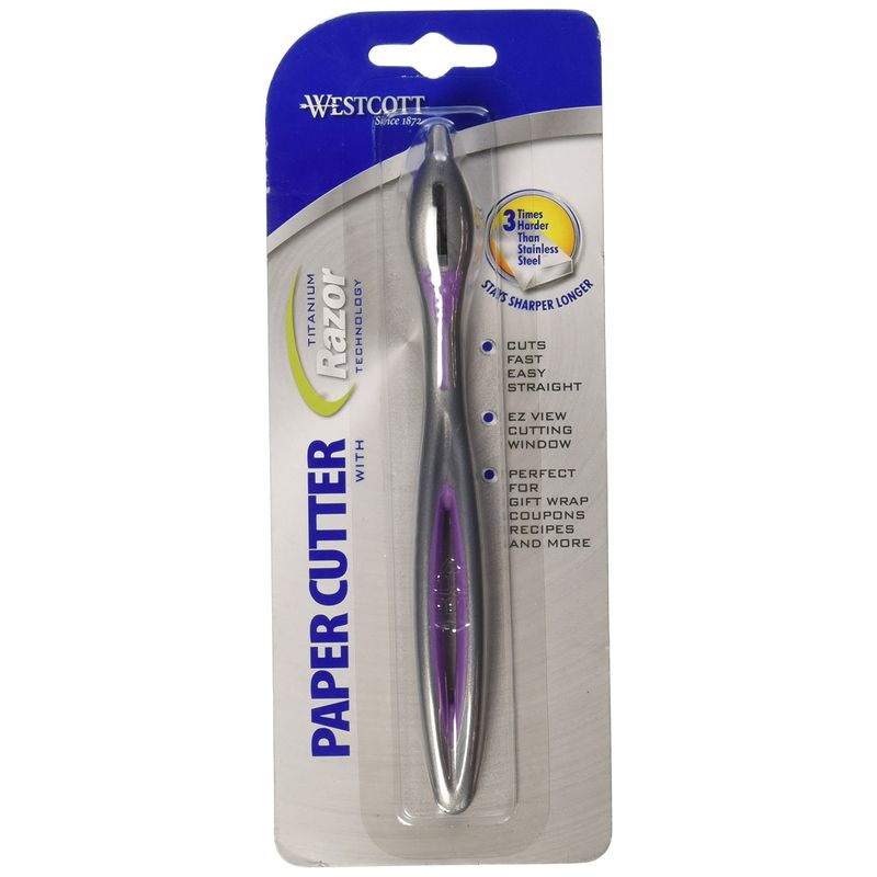 Westcott 14927 Titanium Bonded Razor Paper Cutter for Home, Office or ...