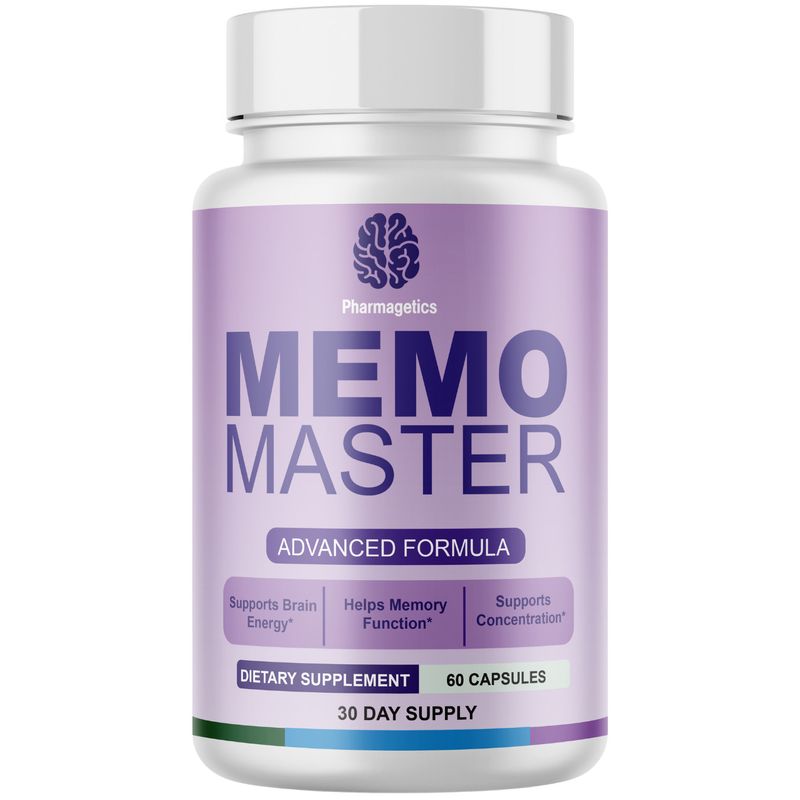 Memo Master- Brain Support For Focus & Cognitive Supplement - 60 ...