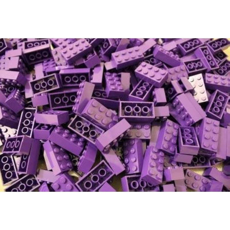 LEGO Bricks: Dark Purple 2x4. Part 3001 (X 25) - Online Marketplace ...