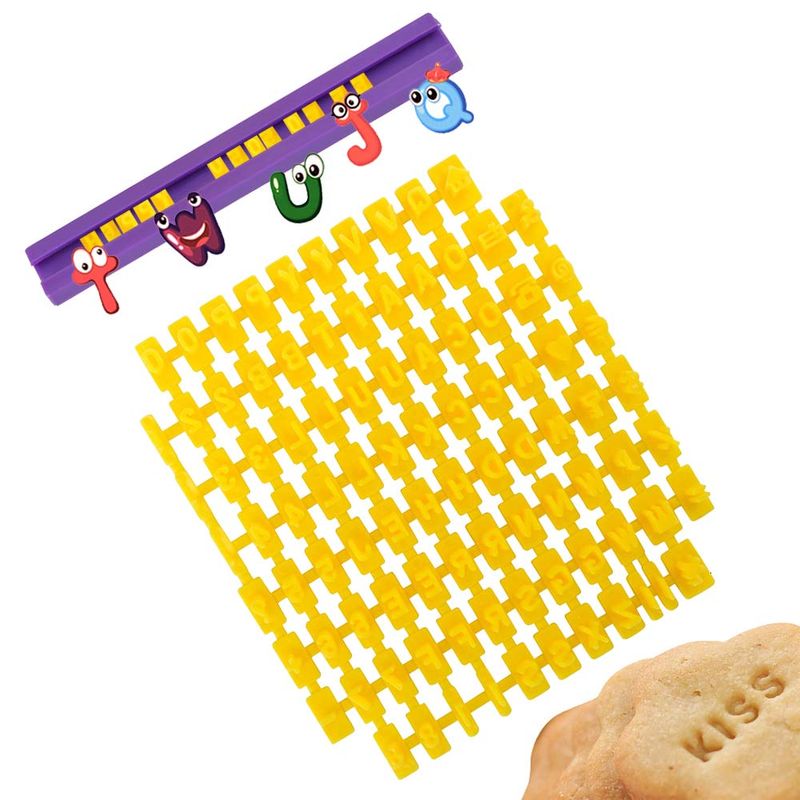 93 Pcs Cookie Stamps Set, XCOZU Letter Stamps for Clay Fondant Icing ...