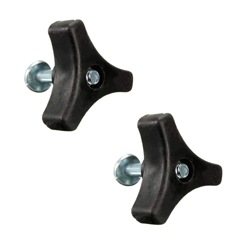 2 Pcs Mower Handle Bolts Wing Nuts and Bolts Triple Angle Handle Knobs ...