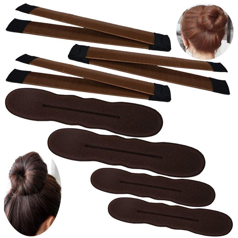 Women's Hair Bun Maker,YuCool French Twist Fold Wrap Snap Band Design ...