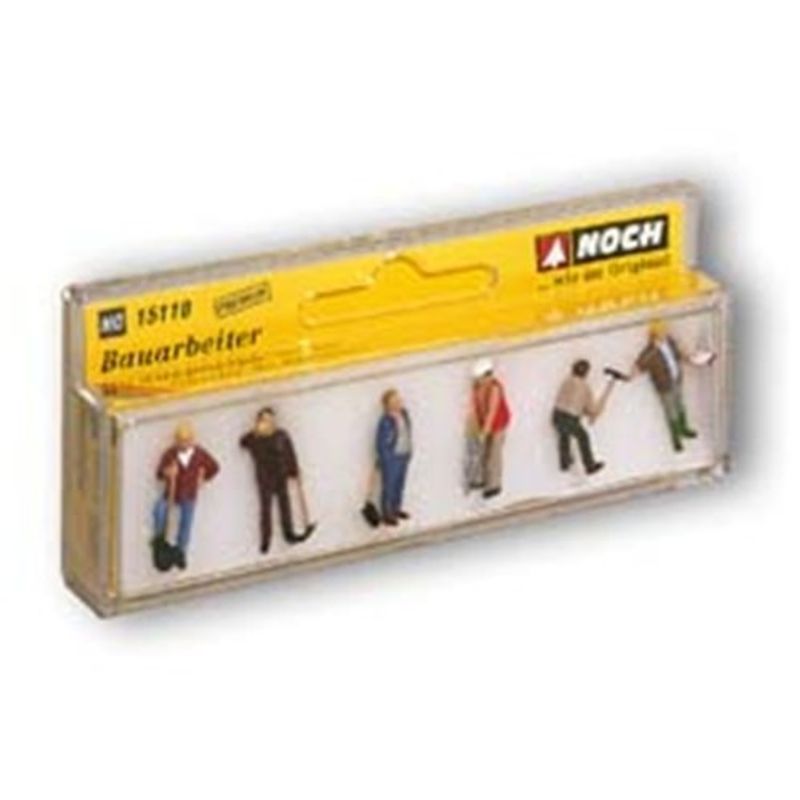 Noch 15110 Construction Workers 6/ H0 Scale Figures - Online ...