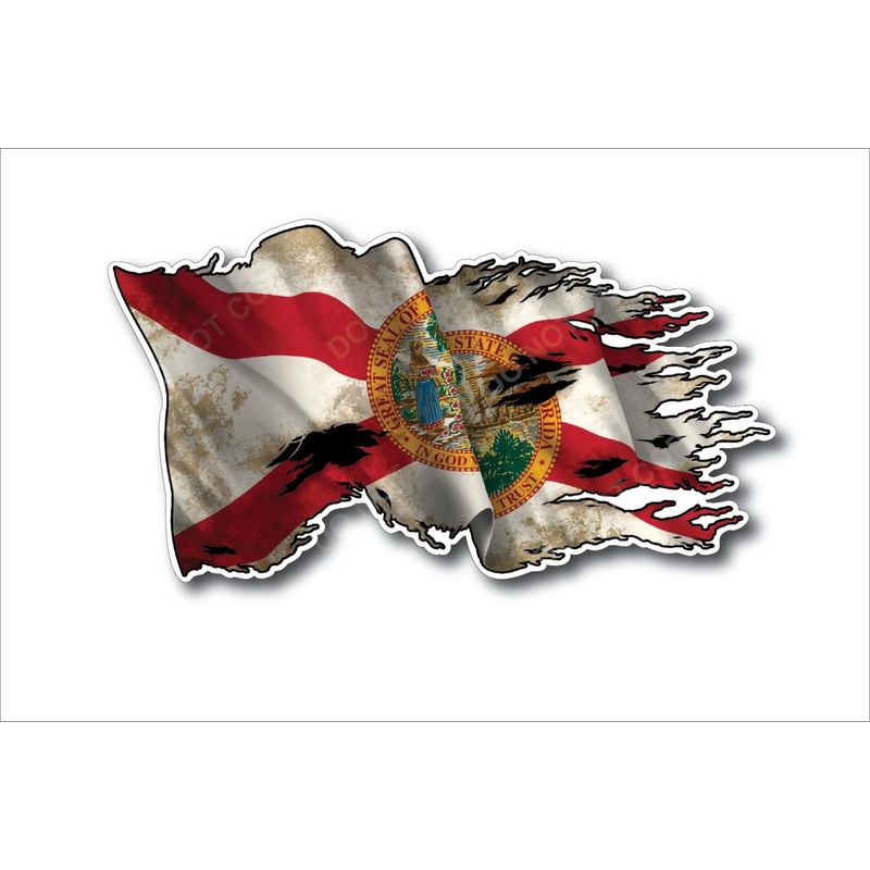 Decals by Haley Florida State Flag Sticker Florida Flag Decal Pack for ...