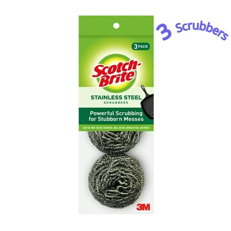 Stainless Steel Scrubber Steel Wool Dish Scrubbers for Cleaning Dishes ...