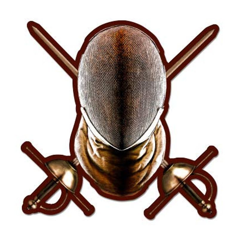 GT Graphics Fencing - 8" Vinyl Sticker - for Car Laptop I-Pad ...