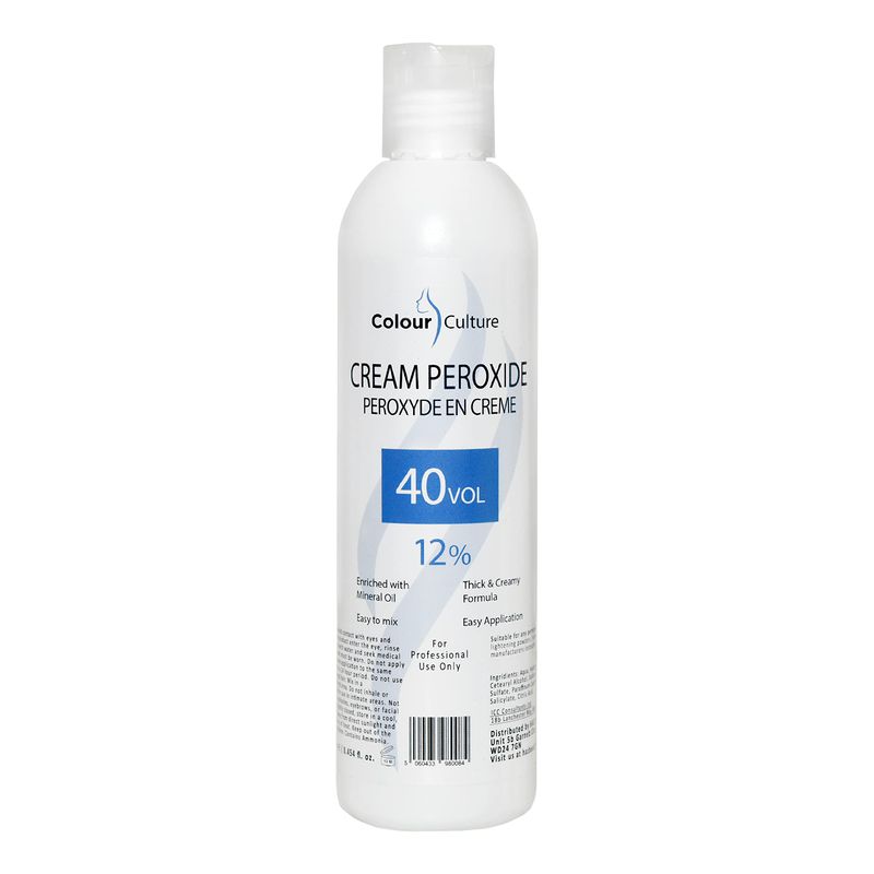 Colour Culture Cream Peroxide, 12% 40 Volume-250ml, Hydrogen Peroxide ...