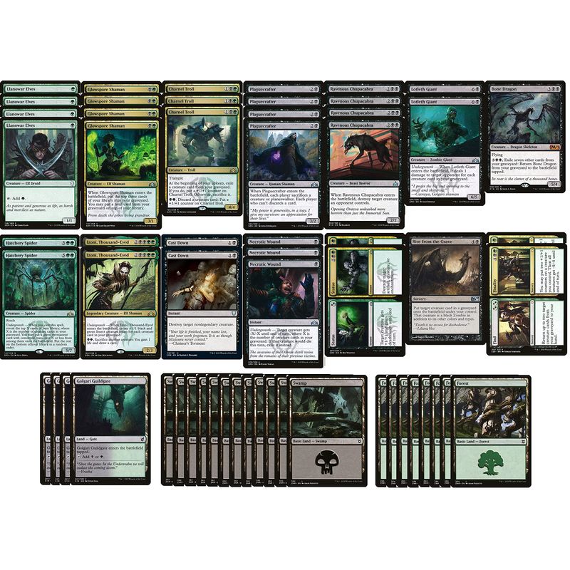 Golgari Undergrowth Deck - Black Green - Modern Legal - Custom Built ...