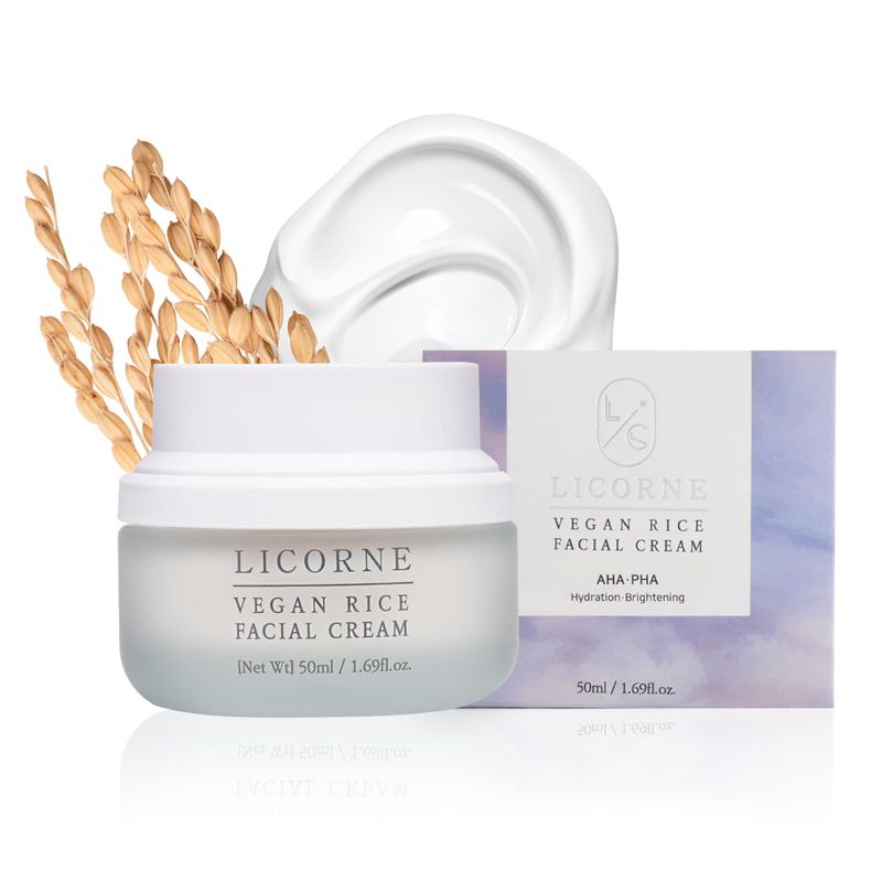 LICORNE Vegan Rice Facial Cream1.69fl.oz Korean Skincare - EveryMarket
