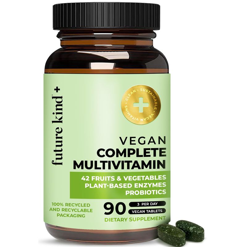 Future Kind Vegan Multivitamins Complete (90tabs in Recycled Bottle ...