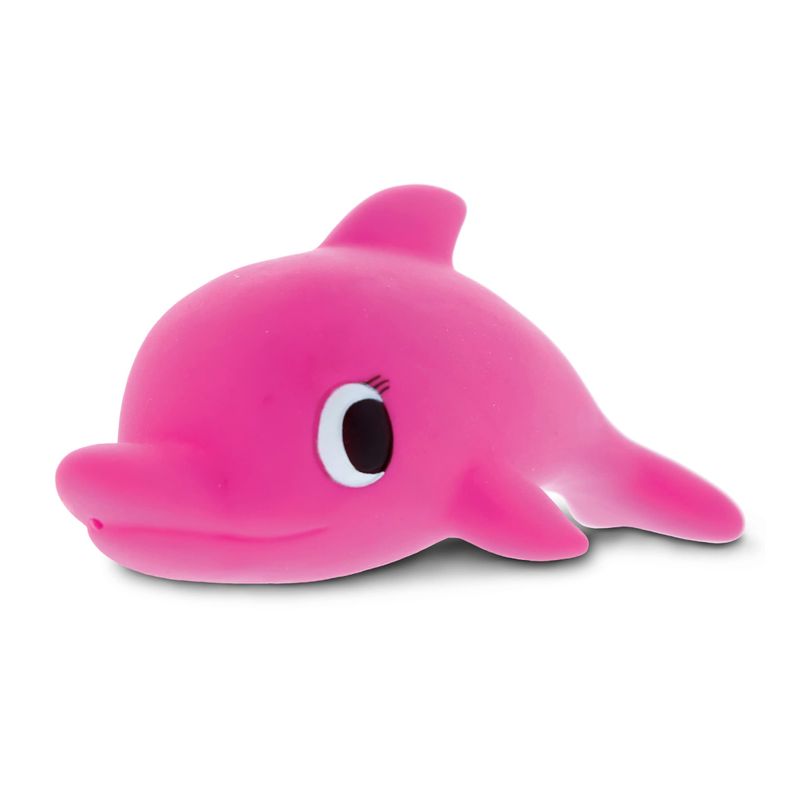 DolliBu Dolphin Bath Buddy Squirter - Floating Pink Dolphin Rubber Bath ...