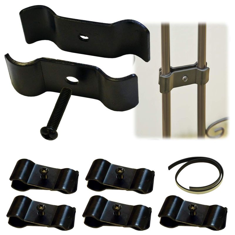 LV-JT70 Iron Fence Joint Hardware Wide Type Set of 6 for Connecting ...