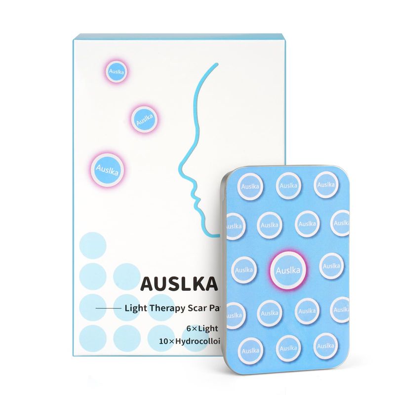 AUSLKA 6-Pack LED Light Therapy Pimple Patch, Red and Blue Light ...