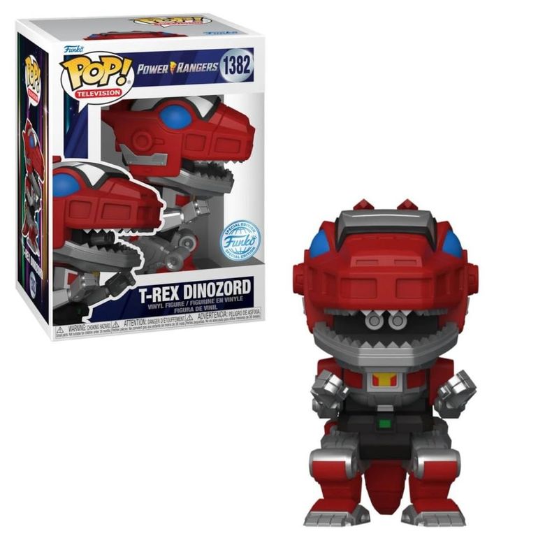 Funko Pop! Power Rangers 1382 - T-Rex Dinozord 30th Anniversary ...