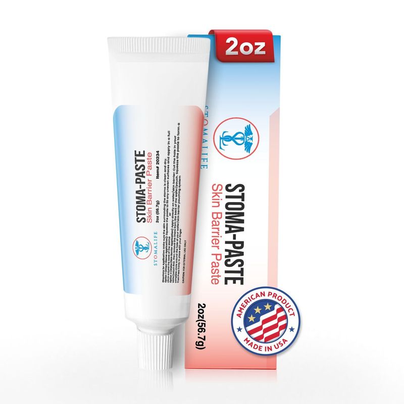 Stomalife Ostomy Paste 2 Oz, Stoma Barrier Paste with Skin Irritation ...