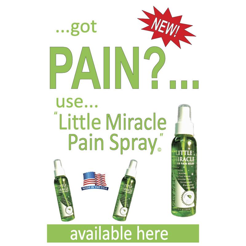 PAIN RELIEF FAST "LITTLE MIRACLE PAIN SPRAY" - Online Marketplace ...