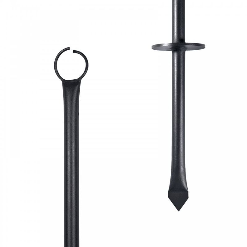 eLumen8 2.75m Festoon Pole (Pack of 2) Outdoor String Light Pole Metal ...