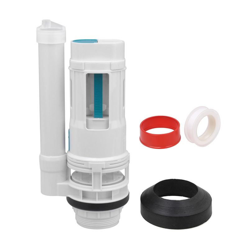 RDEXP White 21cm Height Toilet Bottom Inlet Fill Valve Split Push ...